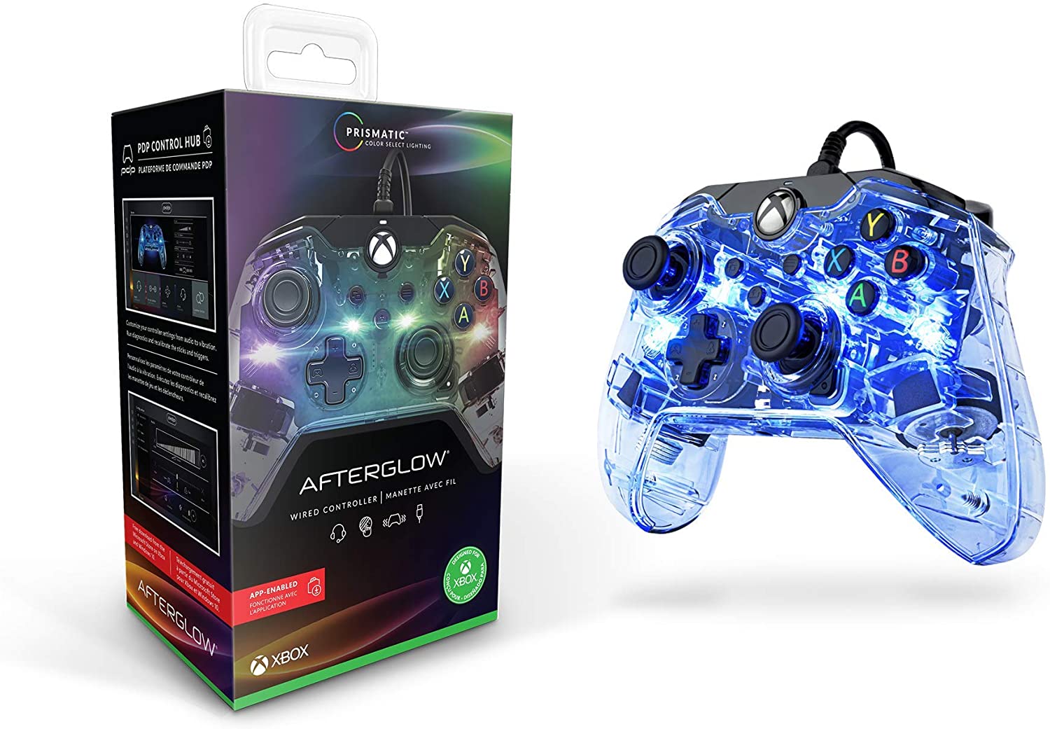 PDP Afterglow Wired Controller Xbox series XIS Multicolor Yachew